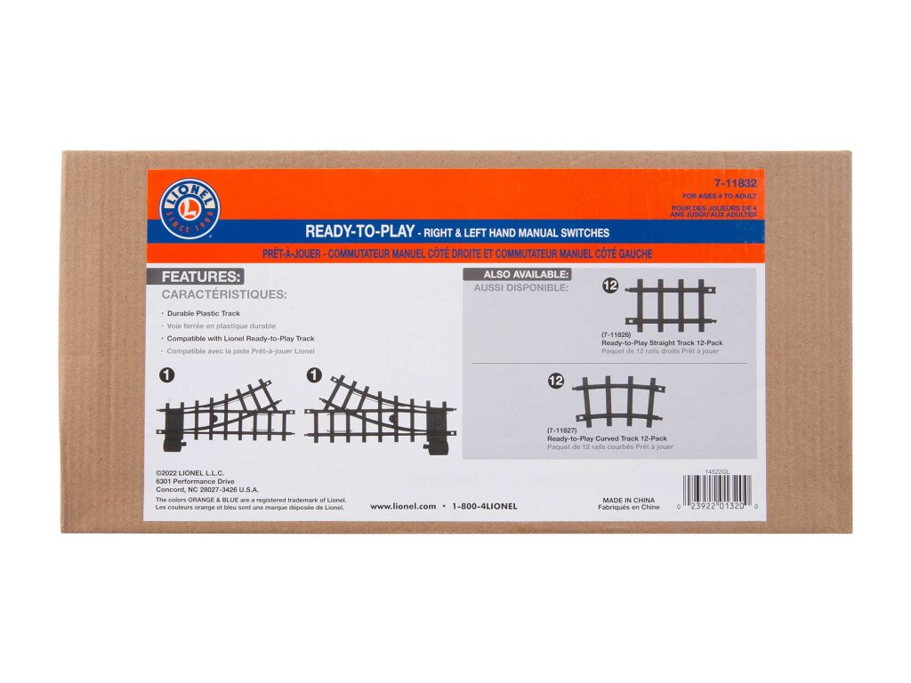 LIONEL #711827 CURVED TRACK PACK (PLASTIC) – Upland Trains